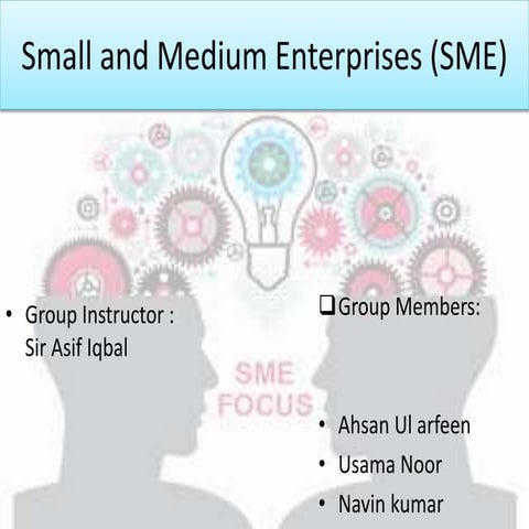 Sme and its contribution | PPTX