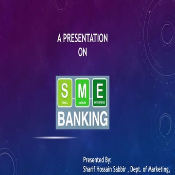 Sme banking | PPTX