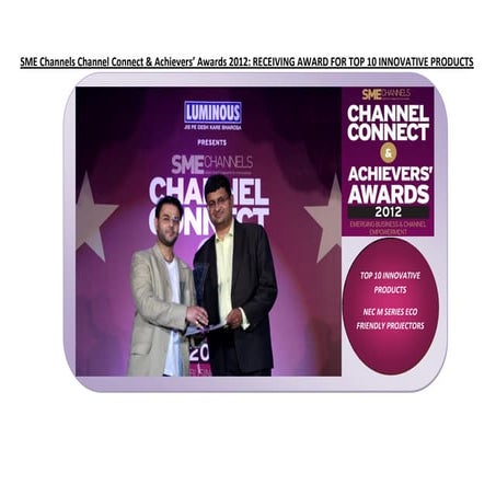 SME Channels Channel Connect & Achievers’ Awards 2012 | PDF