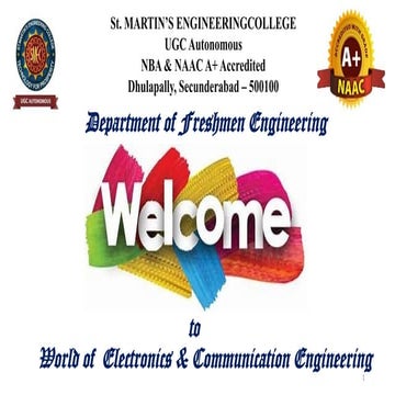 SMEC Orientation Electronics and telecommunication | PPTX