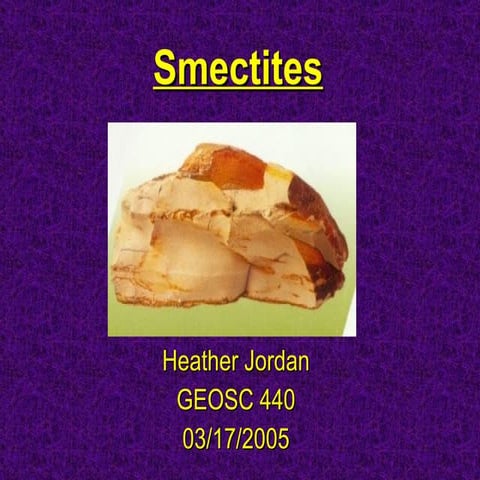 Smectites | PPT