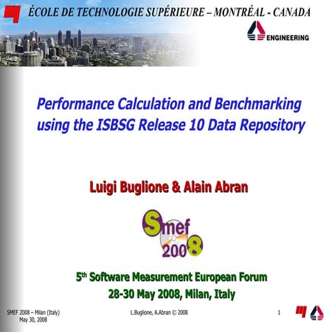 Performance Calculation and Benchmarking using the ISBSG Release 10 Data Repository | PDF ...