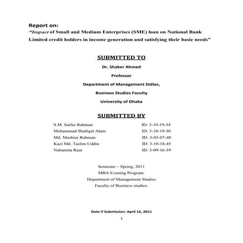 SME ( Small and Medium Enterprises) | PDF