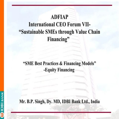 Sme financing | PPT