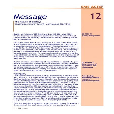 Message 12 Quality | PDF | Business | Business and Finance