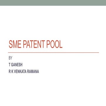SME Patent Pool | PPTX