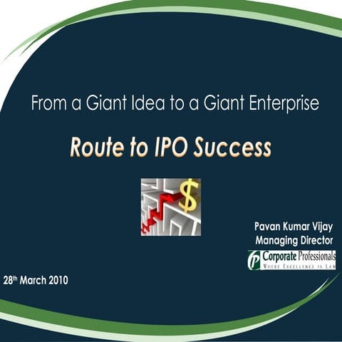 Route To IPO Success | PPT