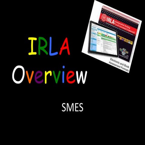 SMES IRLA for beginners | PPTX