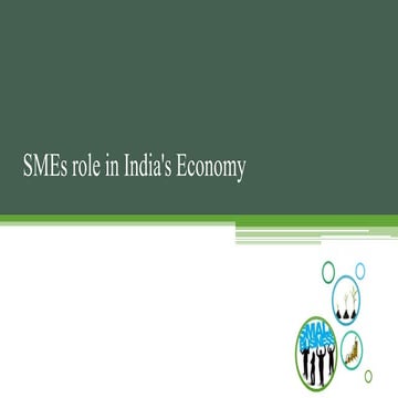SMEs role in india's economy | PPT
