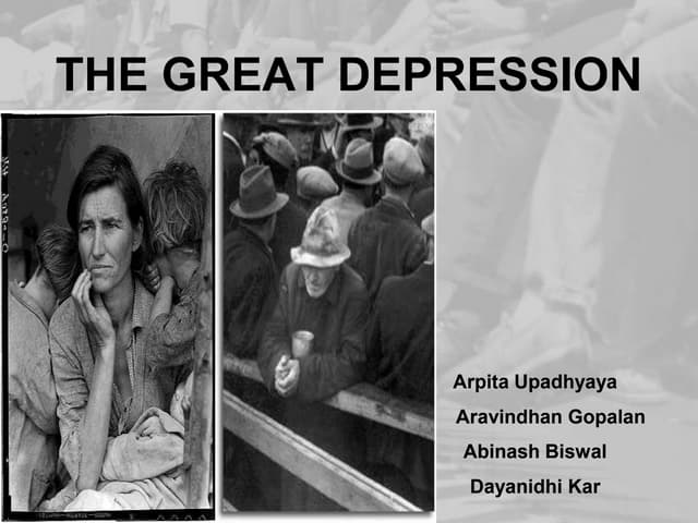 The Great Depression | PPTX