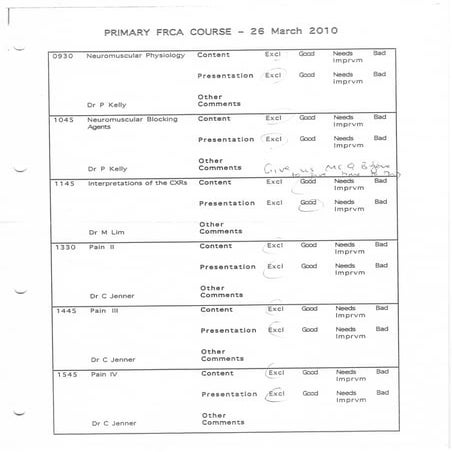 Sth frca course 9.3.12
