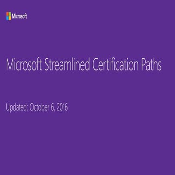 Microsoft-streamlined-certification-paths | PDF