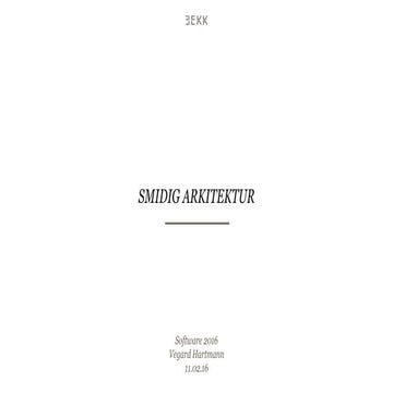 Smidig arkitektur | PPTX