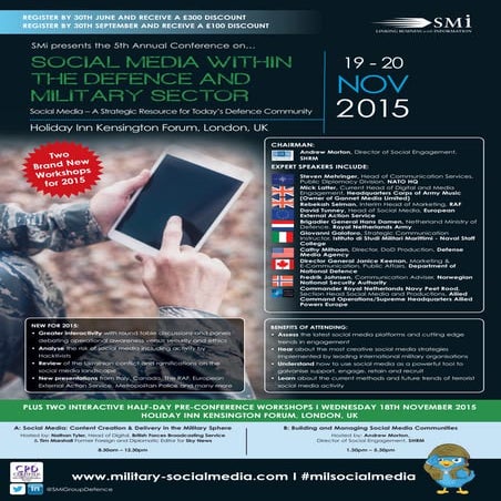 SMi Group's 5th annual Social Media in the Military & Defence sectors | PDF