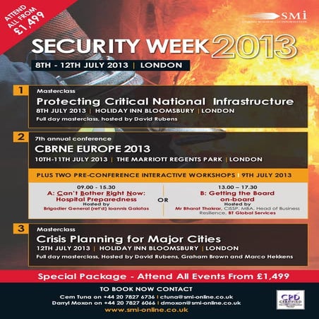 SMi Group's Security Week 2013 | PDF
