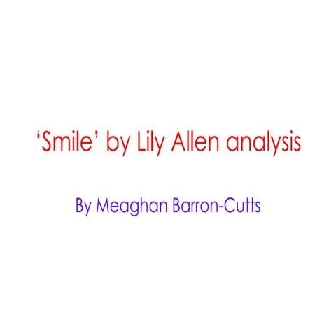 Smile analysis | PPT