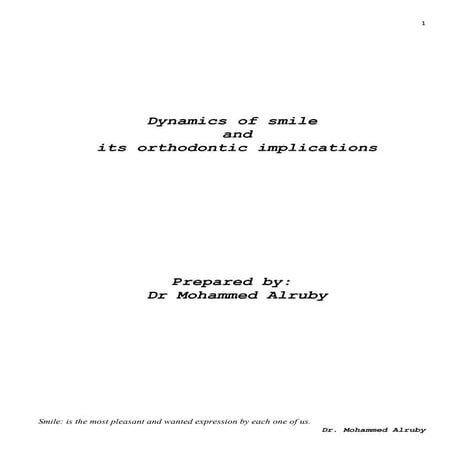 smile and orthodontic implication.docx | Dental Health | Diseases and Conditions