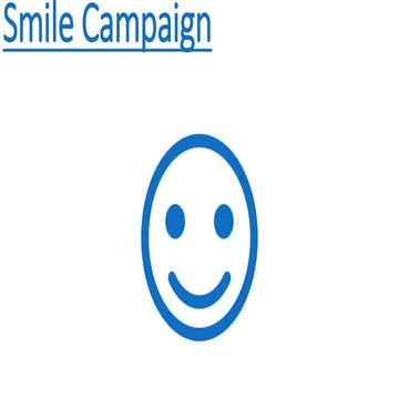 Smile Campaign Rationale | PPTX