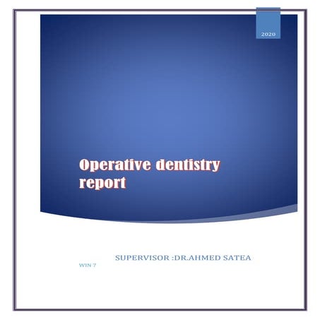 Smile design (operative dentistry ) | PDF