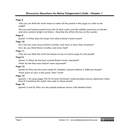 Smile Discussion Questions - Chapter 1 | PDF