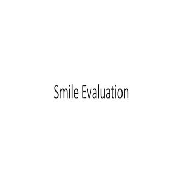 Smile evaluation | PPT