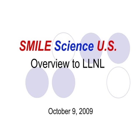 SMILE Science US - LLNL/NIF PAO | PPT