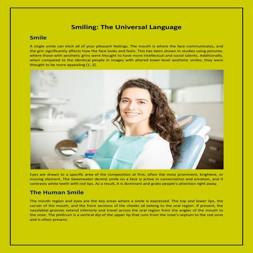 Smiling: The Universal Language | PDF