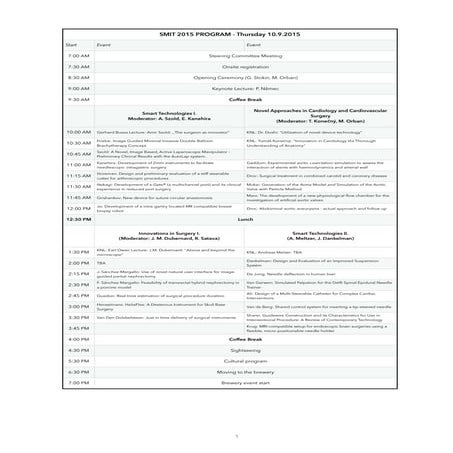 SMIT 2015 programme | PDF