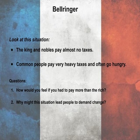 Causes of the French Revolution w/ bellringers | PPTX