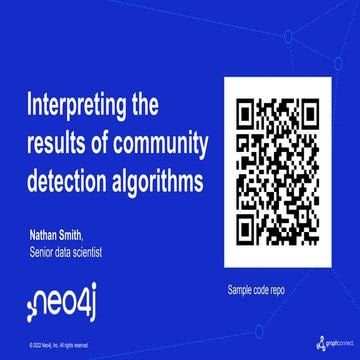 Interpreting the Results of Community Detection Algorithms | PPTX