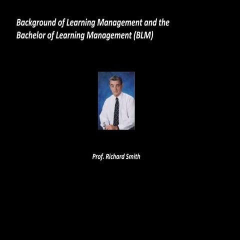 Smith Intro to Learning Management | PPT