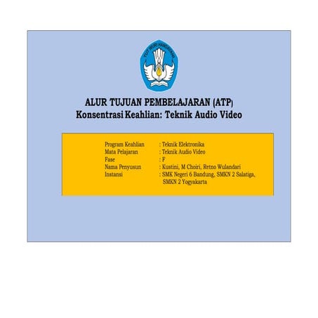 SMK.F.AUV.KU.1.pdf modul ajar kurikulum merdeka | PDF