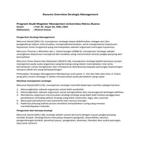 Perencanaan Strategis Rumah Sakit.pptsdvefr | PPT