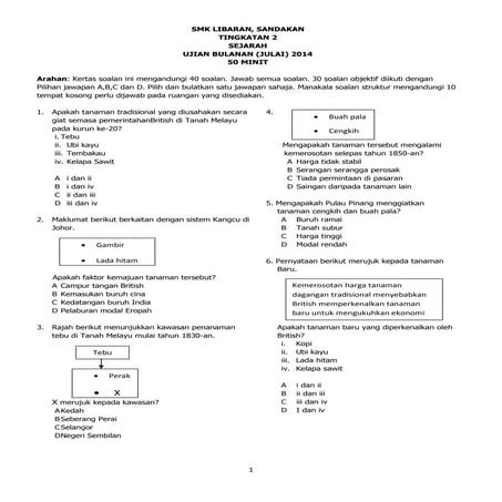 Smkl sejarah julai | DOCX
