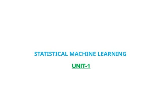 Introduction to ML (Machine Learning) | PPTX