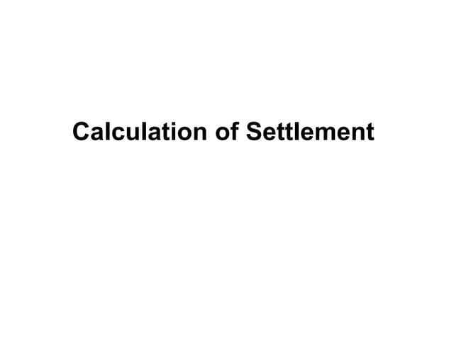 Lecture 3 foundation settlement | PDF