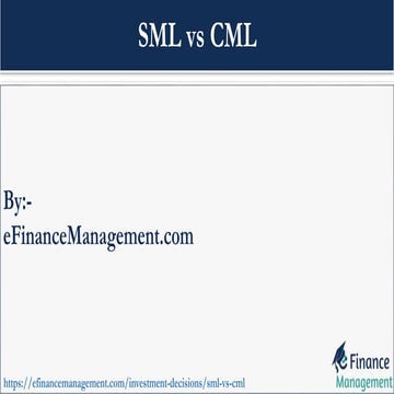 SML vs CML | PPTX