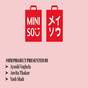 SMM - Miniso | PDF