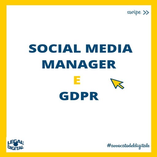 Social media manager e gdpr | PDF