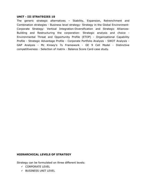 Stability strategies corporate level strategies - Strategic management - Manu Melwin Joy | PPTX