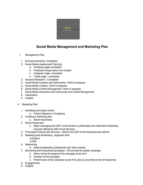 SMM Plan | PDF | Social Networking | Internet