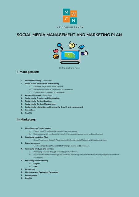 SMM Plan | PDF