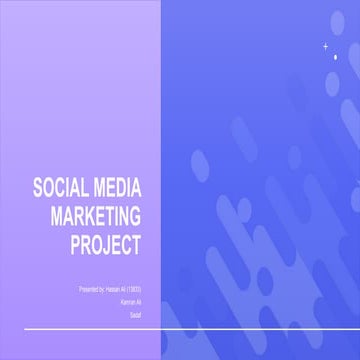 Smm project | PPTX
