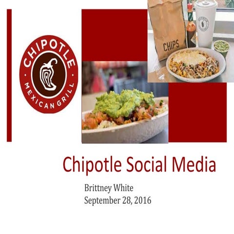 Brittney White Chipotle Social Media Strategy | PPTX
