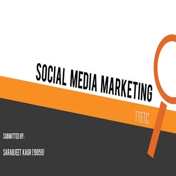 Social Media Strategy Assignment | PPTX
