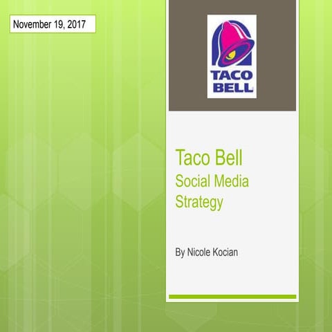 Taco Bell Social Media Strategy | PDF