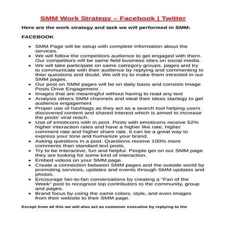 SMM strategy | PDF