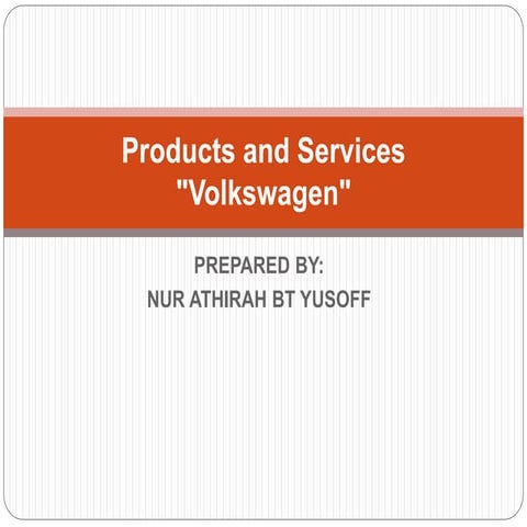 HISTORY OF VOLKSWAGEN | PPTX