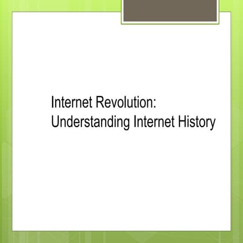 COM494 Internet Revolution | PPT