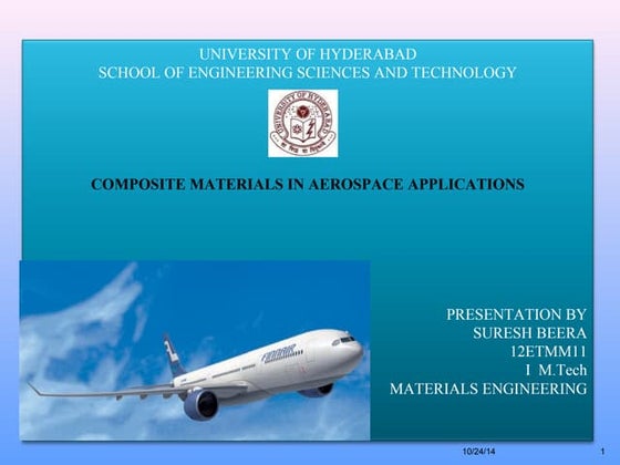 Composite materials in aerospace applications | PPTX | Physics | Science